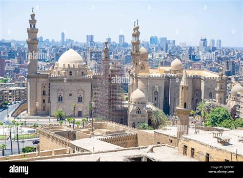 Mosque Madrasa Of Sultan Hassan View From Citadel Of Saladin Salah Al