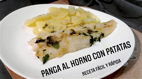 PANGA AL HORNO CON PATATAS PANADERAS Receta fácil y rápida 2024