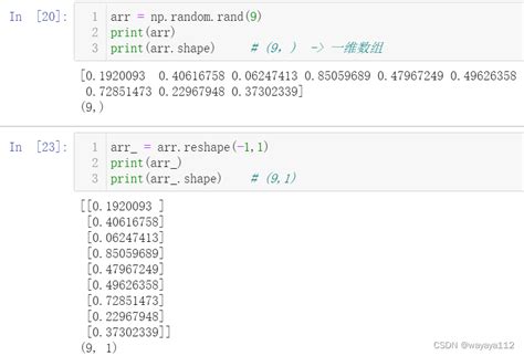 【numpy基本操作】 reshape 1 2 csdn博客