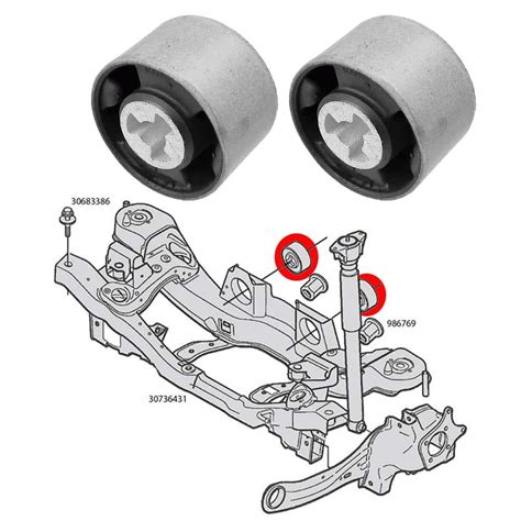 Silentblocs d essieu arrière Ford Kuga Volvo S40 S80 V50 V70 XC60