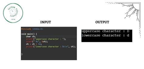 program to convert an uppercase character into a lowercase character and lowercase character