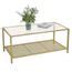 Vasagle Table Basse X X Cm Avec Dessus En Verre Tag Re
