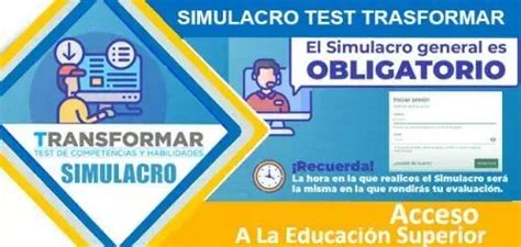 Simulacro Transformar Test Senescyt Aplicativo Simulador 2024 Ecu11