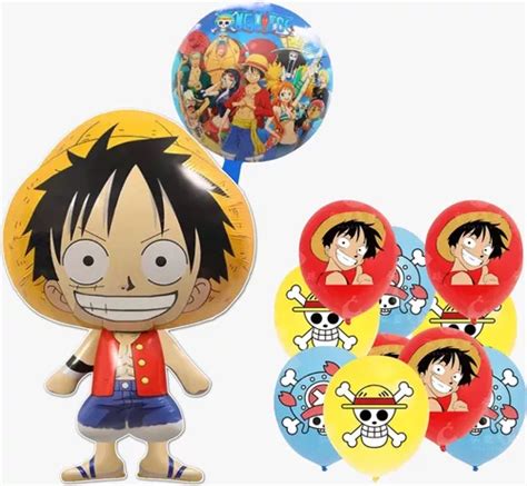 Kit Globos De Cumplea Os Decoraci N One Piece Luffy Fiesta Env O Gratis