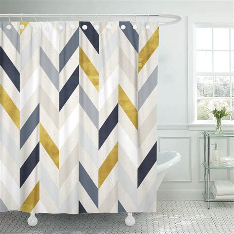 Gold Shower Curtain Yellow Shower Curtains Modern Shower Curtains