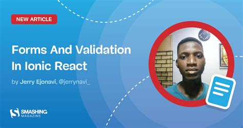 forms and validation in ionic react