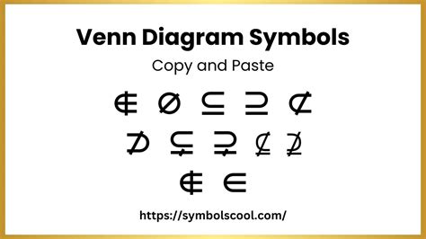 Venn Diagram Symbols Meaning Copy Paste