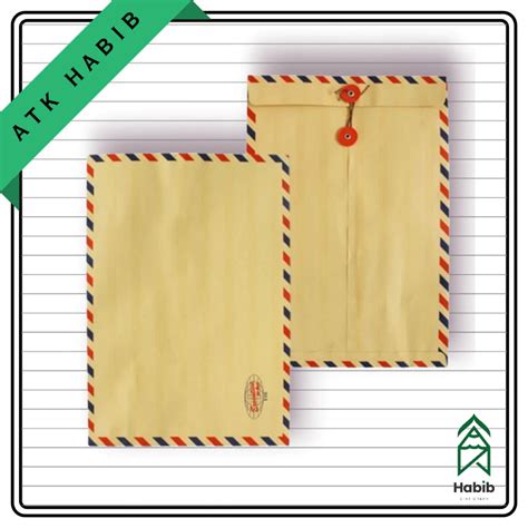 Amplop Coklat Tali Folio Airmail 310 Crab Isi 10 Pcs Lazada Indonesia