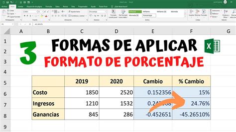 Formato De Celda Porcentaje En Excel Image To U