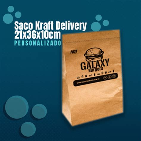 Saco Kraft Delivery Personalizado Elo Produtos Especiais