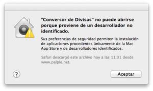 No Se Puede Abrir Porque Proviene De Un Desarrollador No Identificado