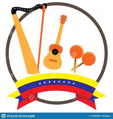 Instrumentos Musicales Venezolanos Y Colombianos De La Arpa De Cuatro