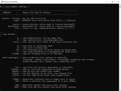 Robocopy Examples 4sysops