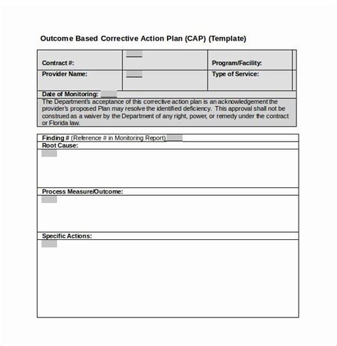 Corrective Action Report Template Excel Excel Templates