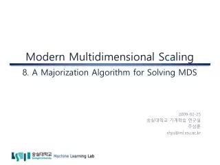 PPT Multidimensional Scaling MDS PowerPoint Presentation Free