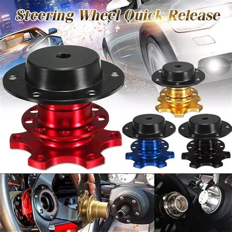 Universal Aluminum Steering Wheel Quick Release Hub Boss Kit Wheel Hub