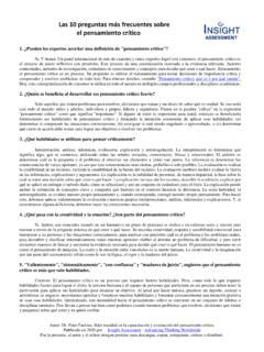 Las 10 preguntas más frecuentes sobre el pensamiento crítico las 10