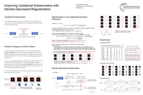 neurips poster improving variational autoencoders with density gap based regularization