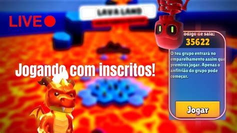 Jogando Stumble Guys Inscritos Blockdash Live Zerando Grupo
