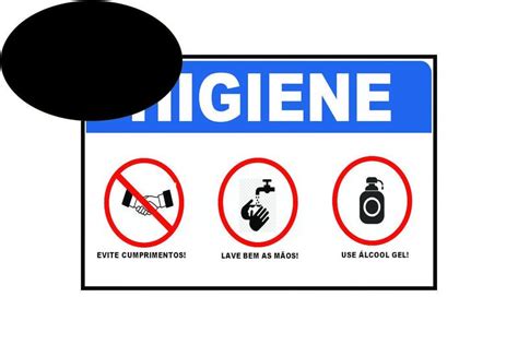 Kit 7 Placa Lave As Mãos Alcool Gel Evite Cumprimentos 17X25Cm Nt