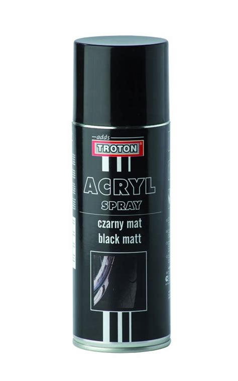 Lakier w sprayu akryl czarny matowy Troton 400ml 300002303 za 17 49 zł