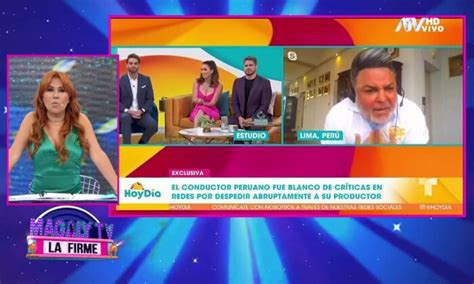 Andrés Hurtado se pelea con conductor de Telemundo por despedir a su