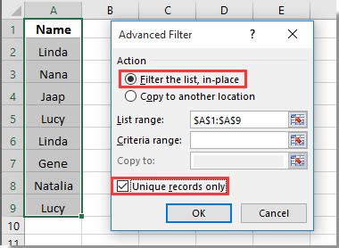 How To Filter Out Duplicates And Keep Unique Values In Excel