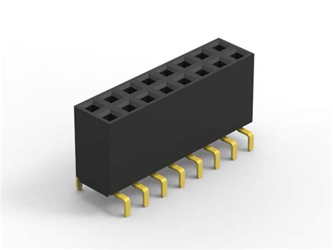 2 54mm 100 Pitch Female Header Connectors Smolex