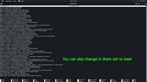 How To Change Zsh Shell To Bash Shell In Kali Linux Youtube
