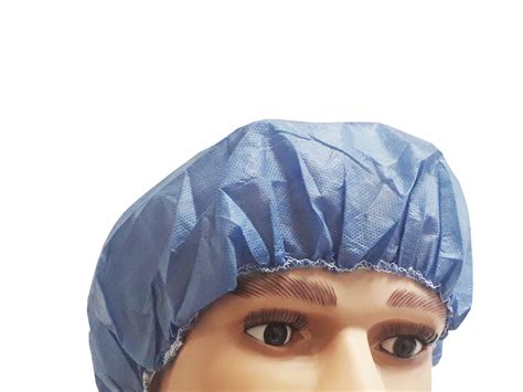 Gorro Para Paciente Azul SMS Desechable 100 Piezas En LALEO