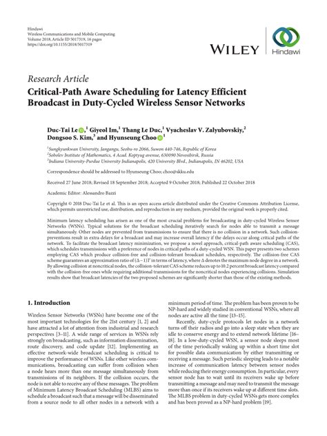 pdf critical path aware scheduling for latency efficient broadcast in