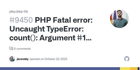 PHP Fatal Error Uncaught TypeError Count Argument 1 Value Must