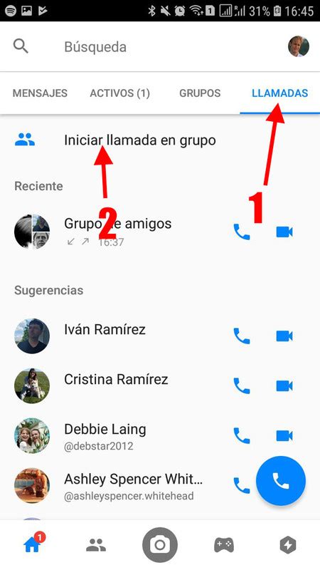 Cómo hacer una videollamada grupal en Facebook Messenger