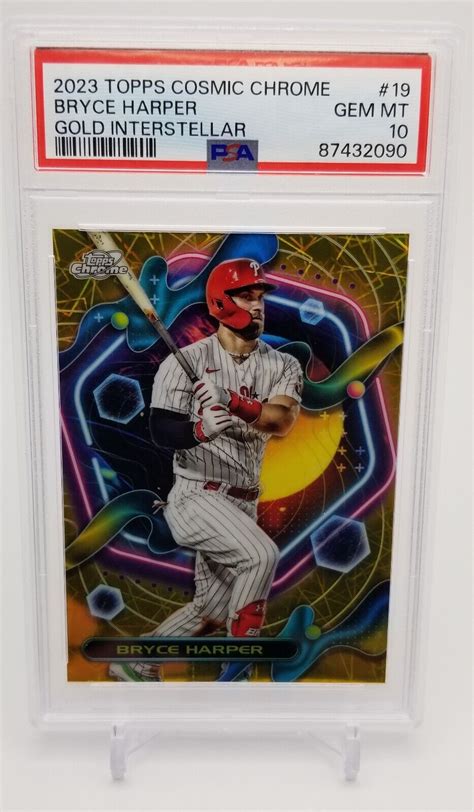 Topps Cosmic Chrome Bryce Harper Gold Interstellar Refractor
