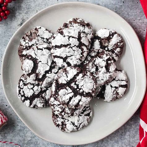 Vegan Chocolate Crinkle Cookies Veggie Inspired