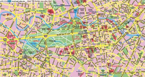 Mappe E Percorsi Dettagliati Di Berlino