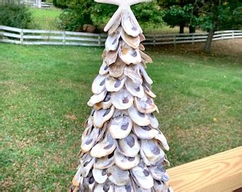 5 Coastal Oyster Shell Christmas Tree Etsy