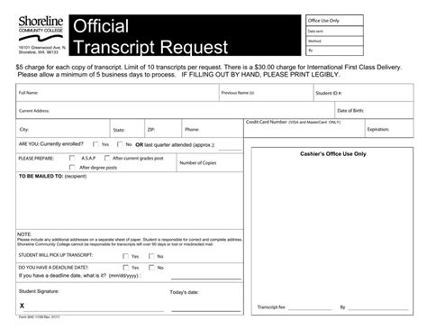 Shoreline Form Shc 11 00 Fill Out Printable PDF Forms Online