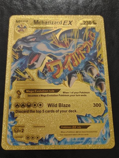 Mavin Ultra Rare Mega M Charizard EX Gold Foil Pokemon Card 108 106