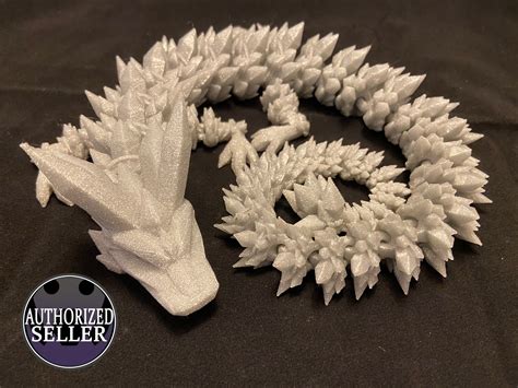3D PRINTED Articulating Crystal Dragon Design By Etsy