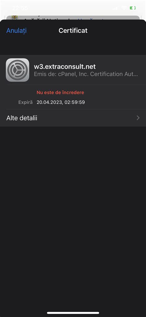 Untrusted Certificate Apple Community