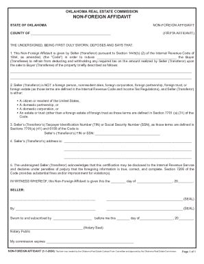Fillable Online Firpta Affidavit Form Fax Email Print PdfFiller