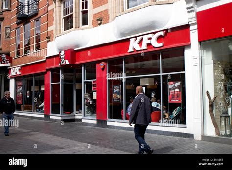 Kfc Fast Food Restaurant High Street Leicester Uk Stock Photo