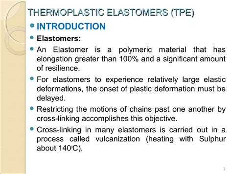 Thermoplastic Elastomers TPE