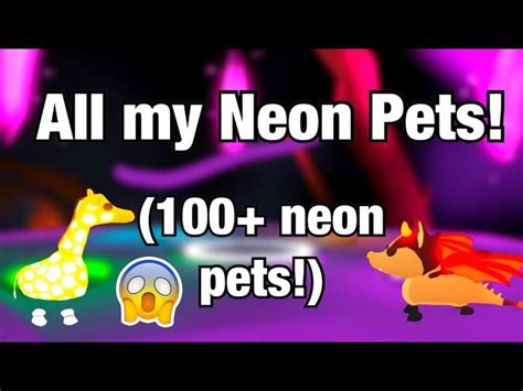 How To Make A Neon Pet In Roblox Adopt Me