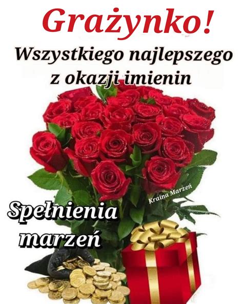 Imieniny Grażyny Twoje Karteczki