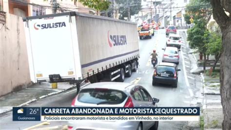 Vídeo Bandidos abandonam carreta e sequestram motorista até o interior