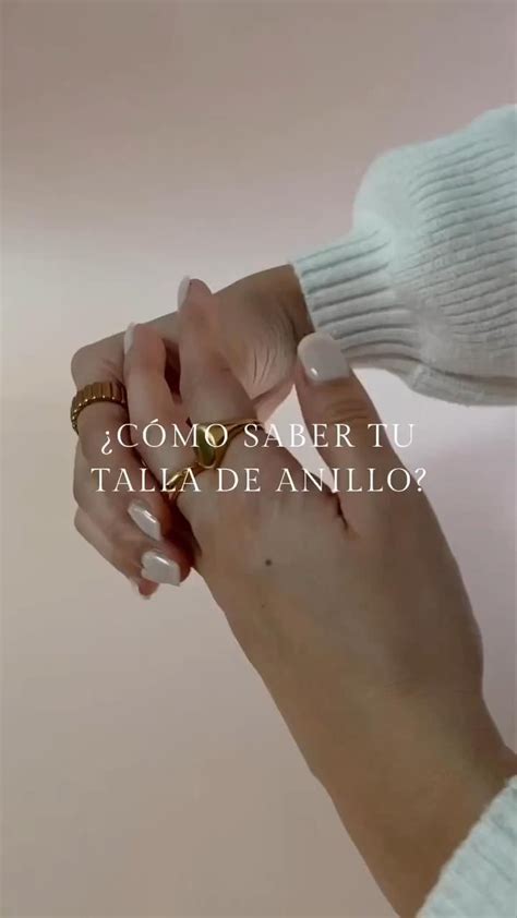 CÓMO SABER TU TALLA DE ANILLO Video Fotos de joyeria Etiquetas
