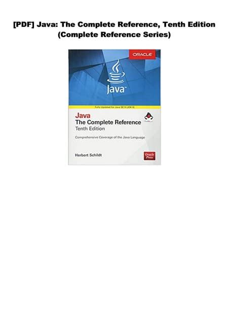 [doc] java the complete reference tenth edition complete reference series pdf