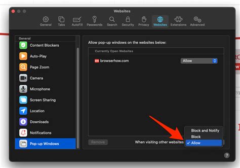 How To Disable Pop Up Blockers In Apple Safari